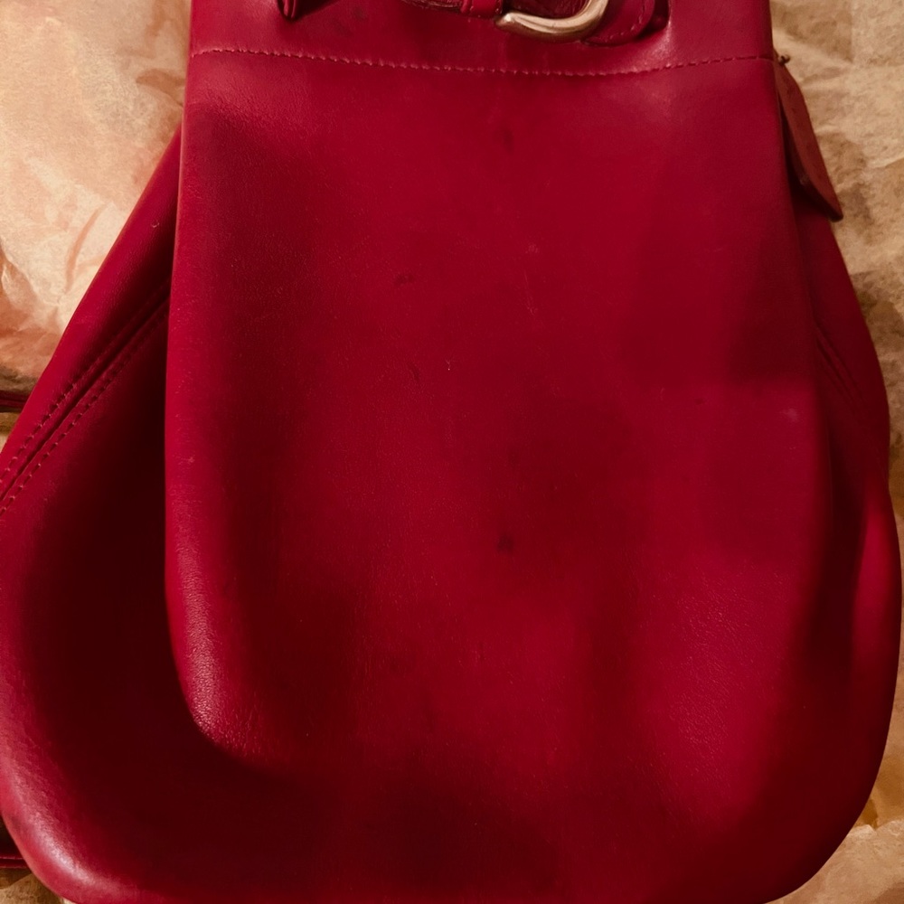 Vintage Coach Red Leather Small Backpack - Sale! - Gem